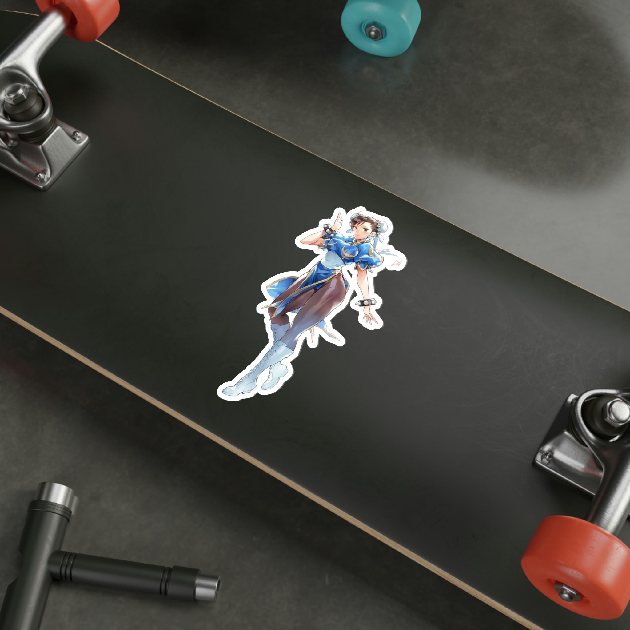 Waifu Chun Li Street Fighter Waterproof Sticker - Weatherproof Vinyl C ...