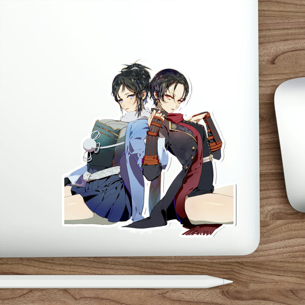 Touken Ranbu Sexy Waifus Kiyomitsu and Yasusada Waterproof Sticker - W ...