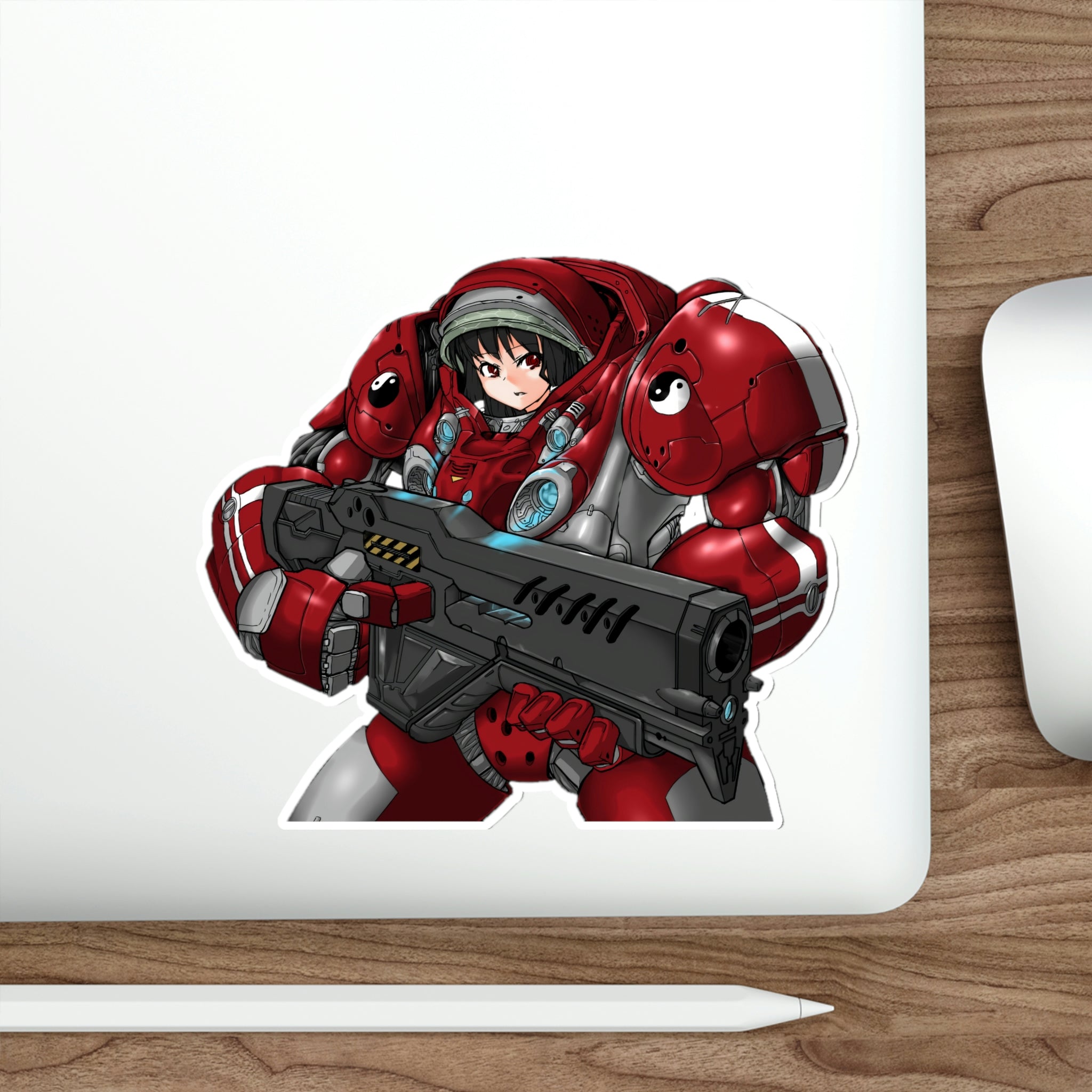 Reimu Touhou Terran Marine Waifu Starcraft Waterproof Sticker - Weathe ...